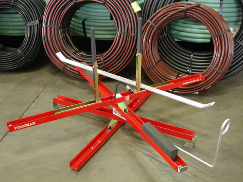 Fireman Uncoilers - Contact Us - Pex uncoilers, Pex unwinders